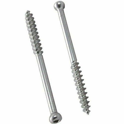 Cancellous Screw 4.0mm Dia. Short Thread S.S. Orthopedic Instrument ...