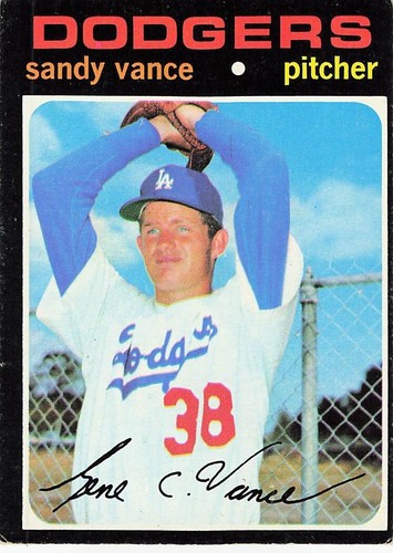 1971 Topps - Sandy Vance #34 (RC) LA Dodgers-EX | eBay