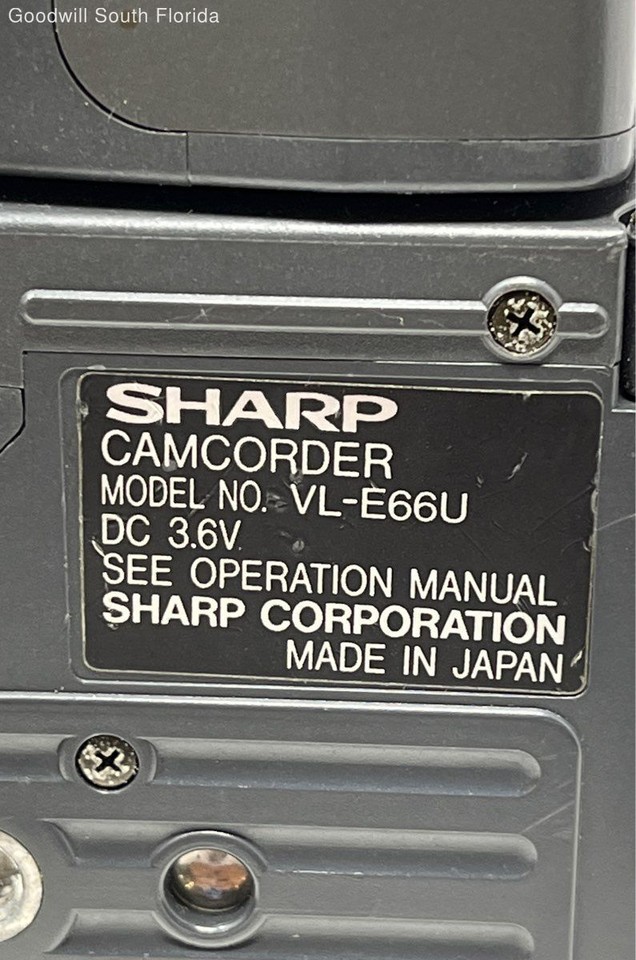 Sharp Viewcam Gray Handheld Digital Video Camcorder Model VL-E66U | eBay