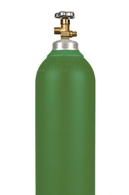 NEW 125 Cu Ft Steel Oxygen Cylinder Tank with CGA540 Valve Oxyacetylene ...