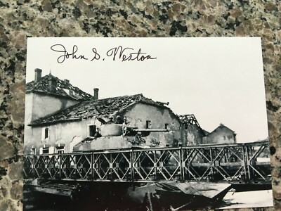 JOHN S. WESTON 758TH TANK BATTALION VETERAN RARE SIGNED PHOTO | eBay