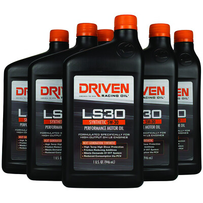 Driven Motor Oil -LS30 Racing Oil - High Zinc - 5W30 - Full Synthetic ...