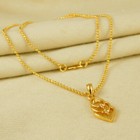 Ethnic Gold Plated Chain Pendant for Girls 22K Plated Wedding Necklace ...