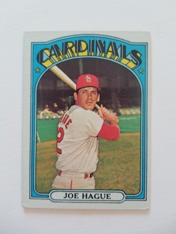 JOE HAGUE 1972 TOPPS BASEBALL CARD #546 CHICAGO WHITE SOX | eBay