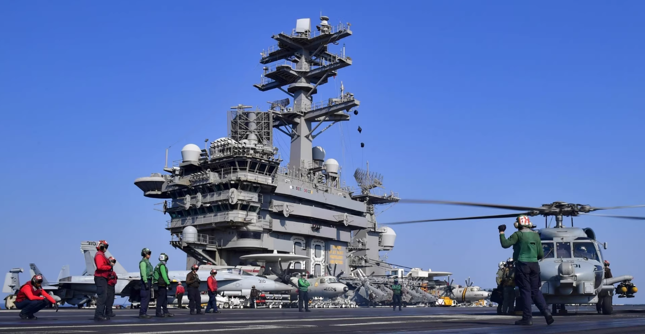 1 /350 island structure of the US Nimitz-class aircraft carrier ...
