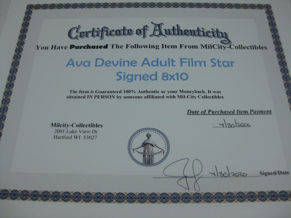 Ava Devine Autograph Signed 8x10 with COA | eBay