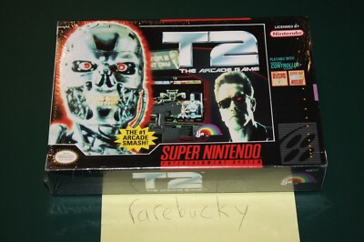 T2: The Arcade Game (Super Nintendo SNES) NEW SEALED NEAR-MINT, RARE ...