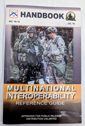 DOD Military Army Handbook MULTINATIONAL INTEROPERABILITY Allies MFI | eBay