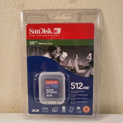 SanDisk 512MB SD Card - SDSDB-512-768 619659018115| eBay