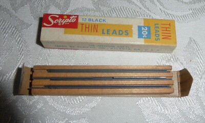 Vintage Scripto Thin Leads Box | eBay