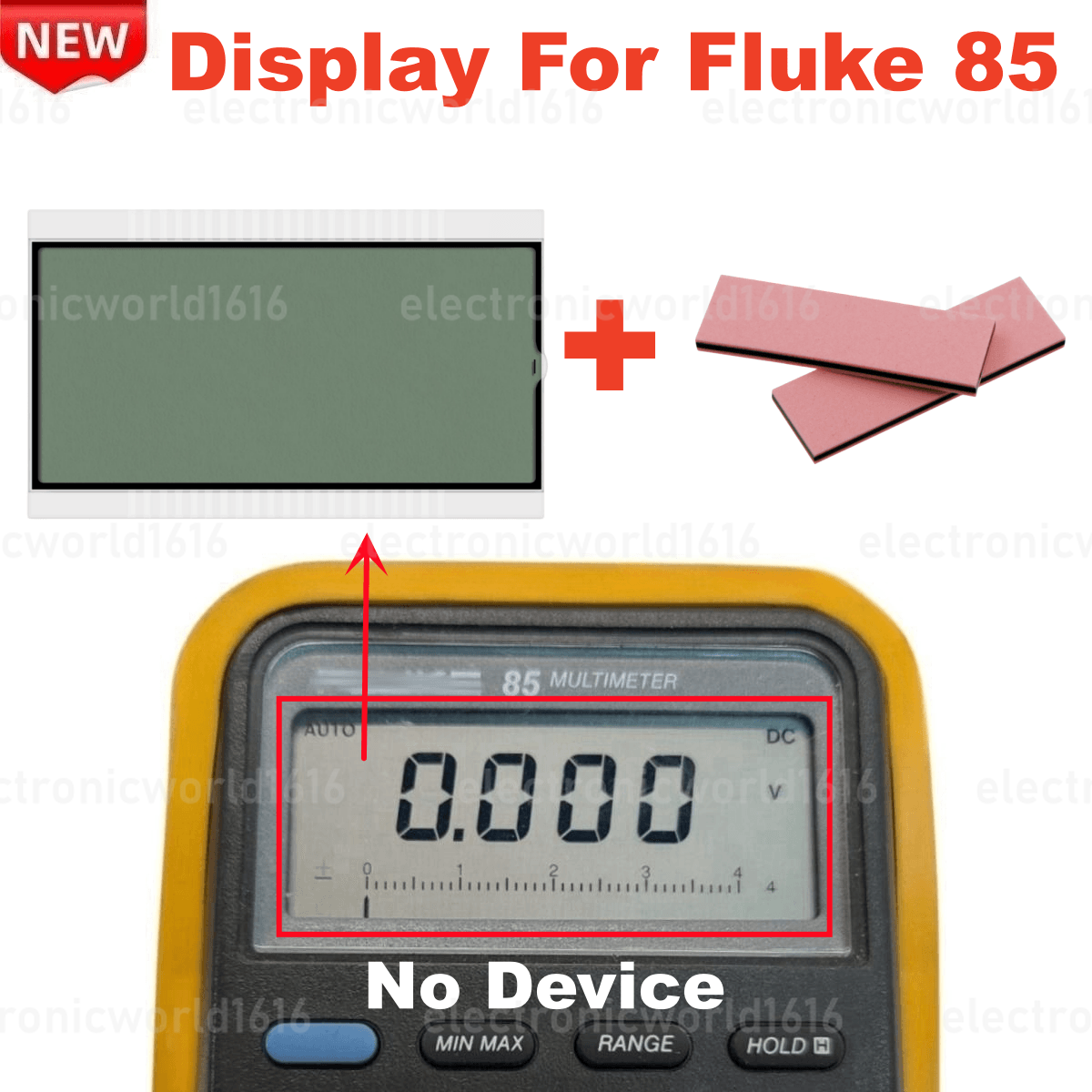 For Fluke 85 True RMS Industrial Multimeter LCD Display Screen ...