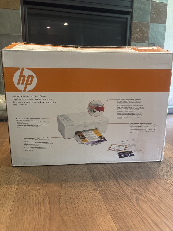 NEW HP Deskjet F4280 All-In-One Inkjet Printer Copier Scanner PC/Mac ...