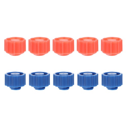 100 Pcs Plastic Caps Dispensing Plug Adhesive Tube Tips Needle Luer ...