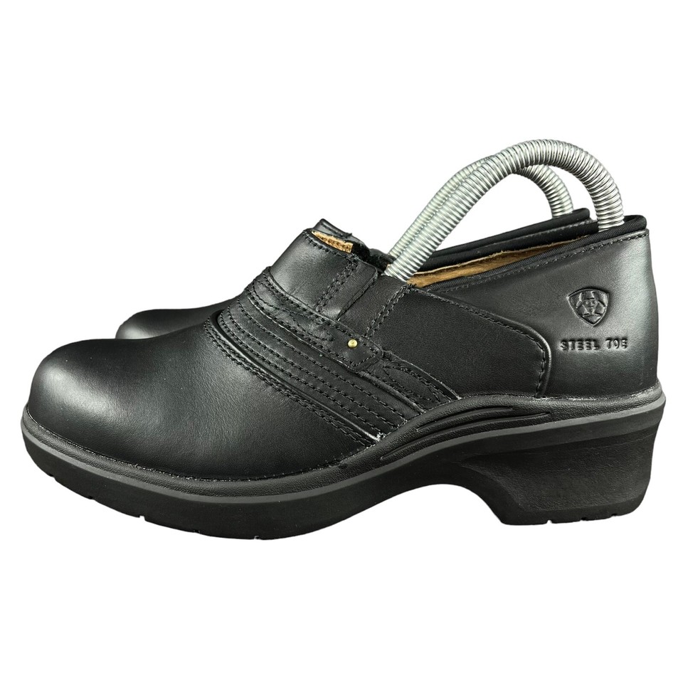 Ariat Safety Clog Steel Toe Black Slip On Shoes 10002368 Women's Sizes ...