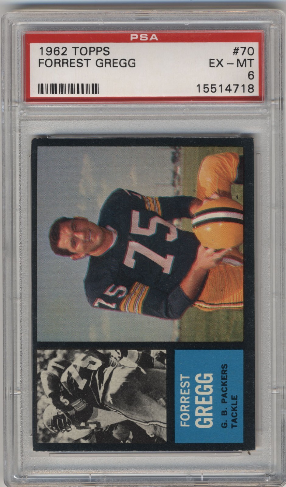 1962 Topps Football cards Each graded 6 to 7 by PSA Select your choice ...