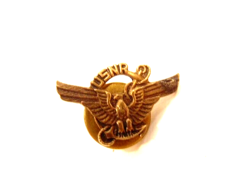 vintage brass colored United States Naval Reserve (USNR) eagle ...