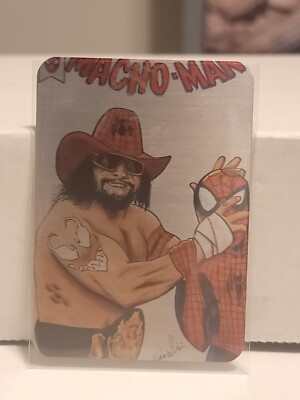 Kyle Willis Signed Metal Art Card ~ Macho Man & Spider-Man | eBay
