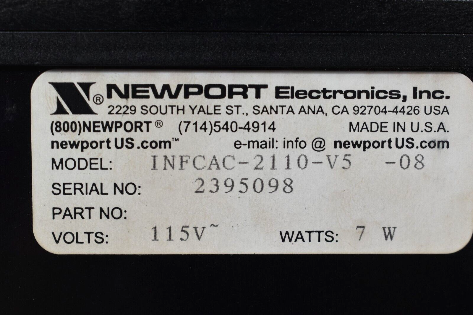 NEWPORT Electronics INFCAC-2110-V5-08 True RMS Voltmeter 115V, 7W | eBay
