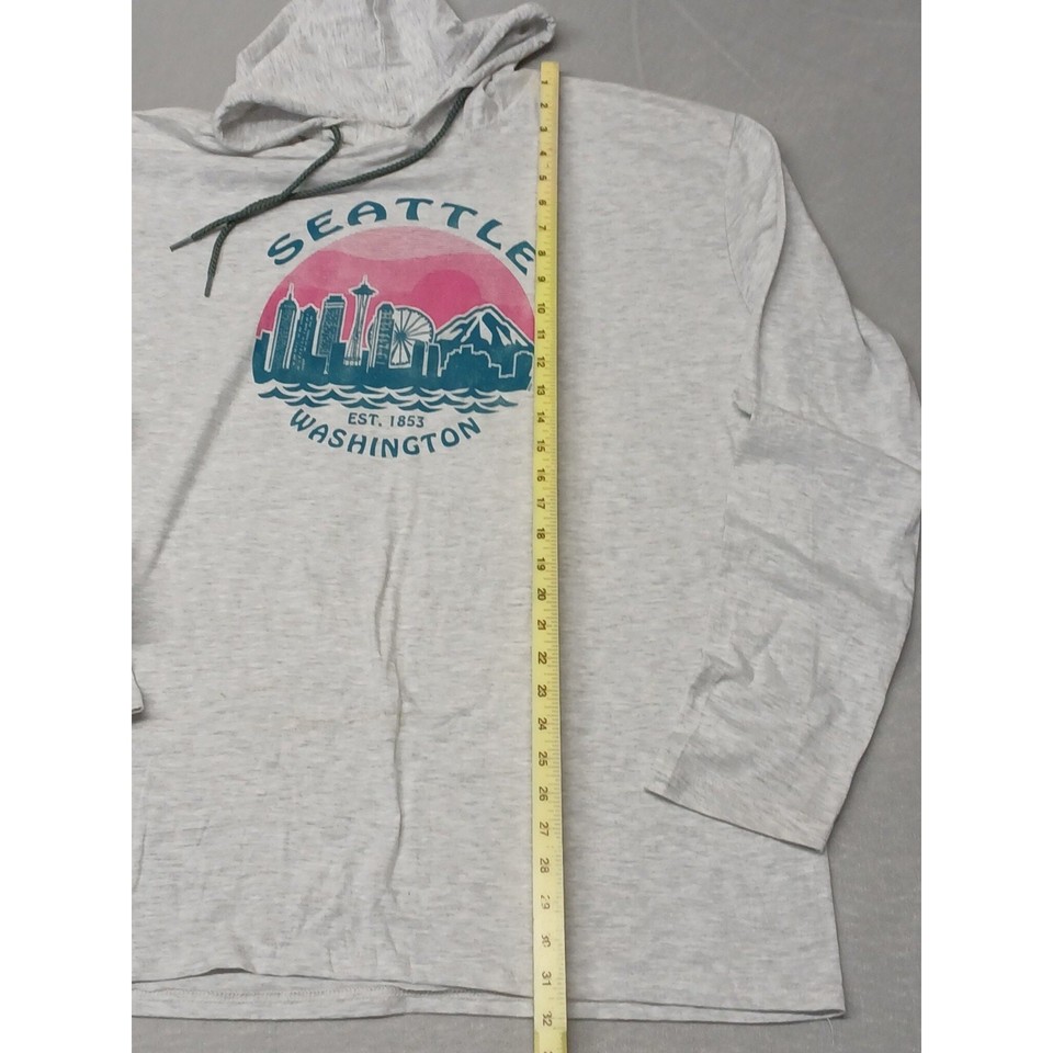 Prairie Mountain (2XL) Light Gray Seattle Washington Light Long Sleeve ...