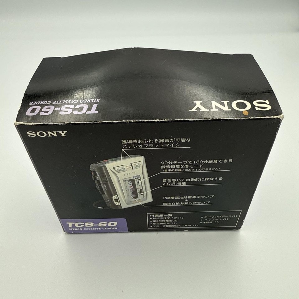 Unused Sony TCS-60 stereo cassette recorder | eBay