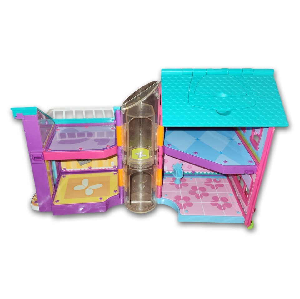 Polly Pocket Hanging Out House w/ Elevator Playset Y2K Convertible Toy ...