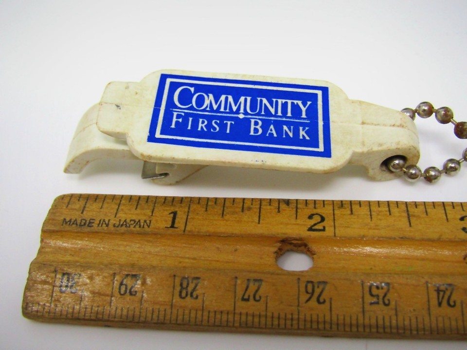 Community First Bank Keychain Bottle Opener | eBay