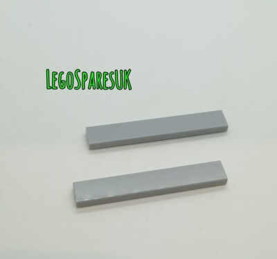 LEGO Part 4211549 / 6636 Tile 1 x 6, Light Bluish Grey. Quantity x 2 ...