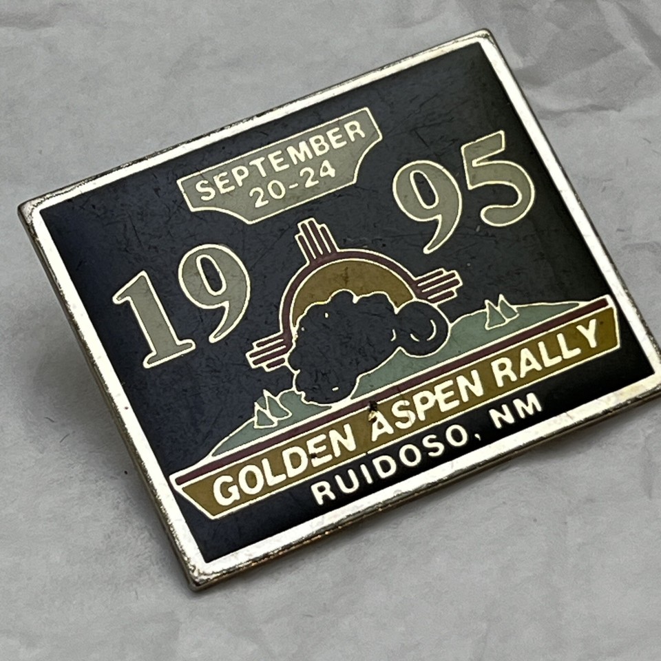1995 Golden Aspen Rally Ruidoso New Mexico Motorcycle Bike Lapel Pin ...