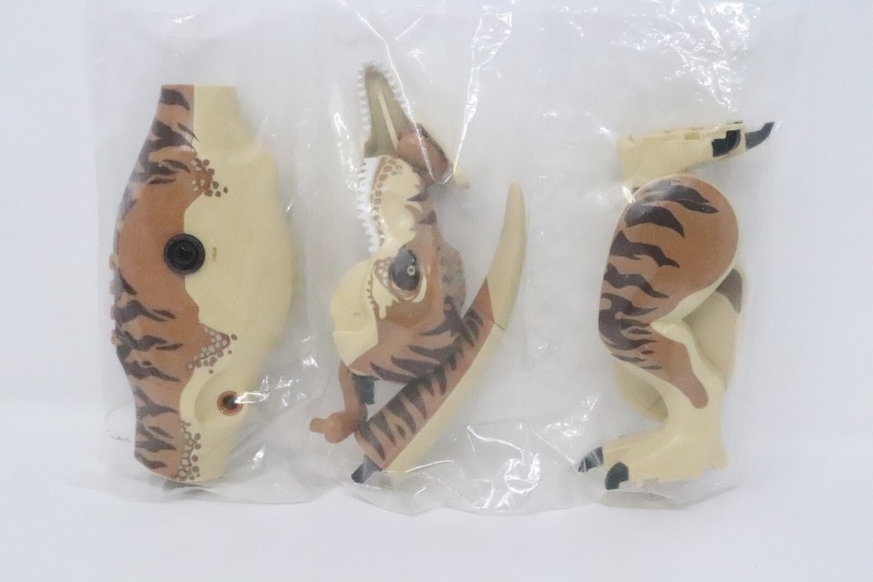 New Lego Tyrannosaurus T-Rex Minifigure Dinosaur Medium Nougat Back ...