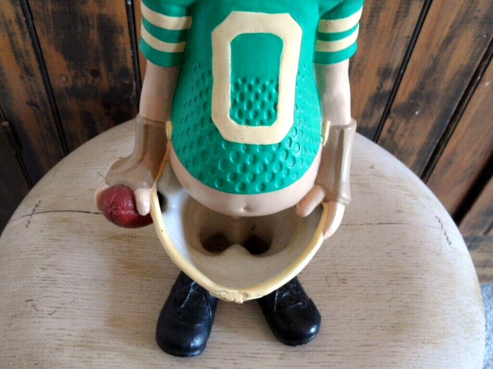 orig. 1979-dated University of Oregon Ducks POT-BELLIED FOOTBALL PLAYER ...