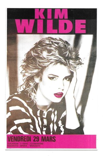 RARE / CARTE POSTALE - KIM WILDE / POSTCARD CARTOLINA CARTA TARJETA ...