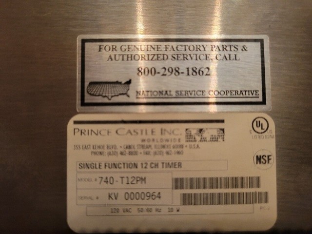 Prince Castle 740-t12 12-channel Single Function Digital Timer for sale ...