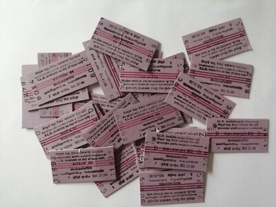 Used Sri Lanka Different 100+ Railway Train Tickets For Collectors Old ...