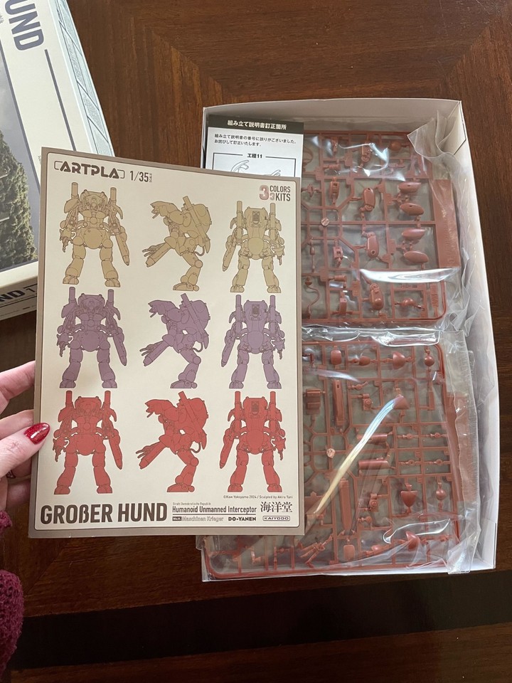 KAIYODO ARTPLA 1/35 Maschinen Krieger GROBER HUND 3 COLORS 3 KITS | eBay