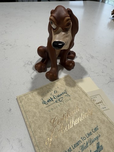 WDCC Disney Classics Bruno dog Cinderella "Just Learn To Like Cats" COA ...
