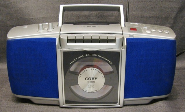 *Rare* COBY CX-CD262 Boombox CD/AM/FM/Cassette Player/Recorder Pre ...