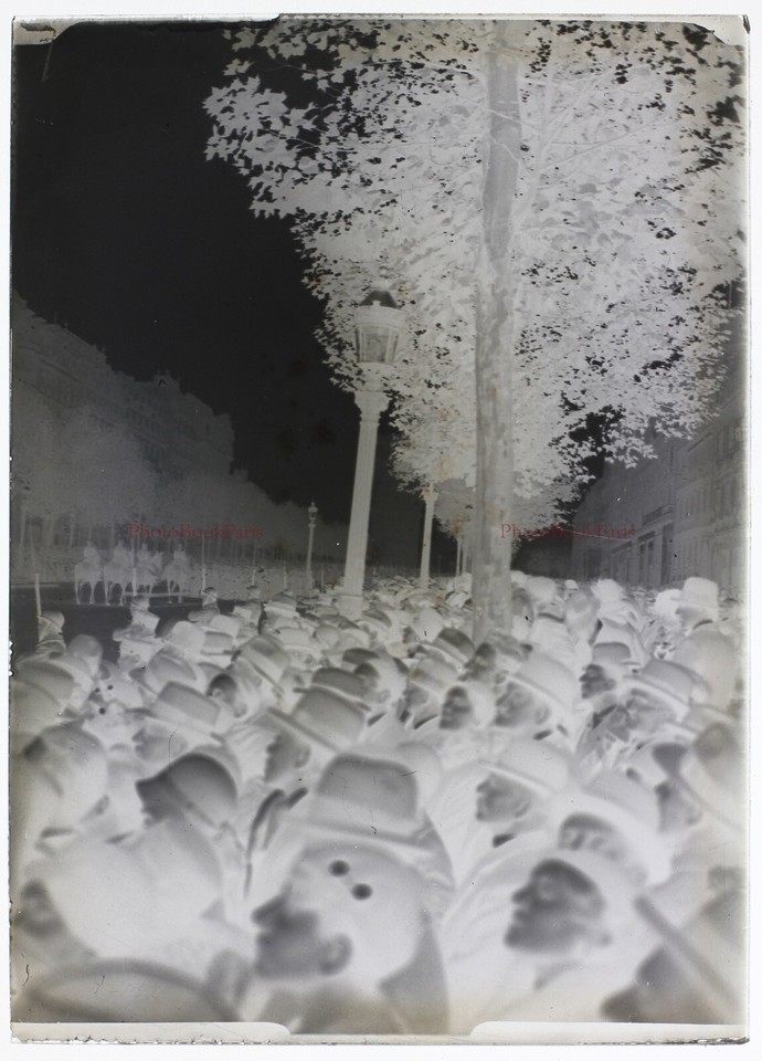 France Paris Champs-Élysées Military Parade c1920 Photo Negative Stereo ...
