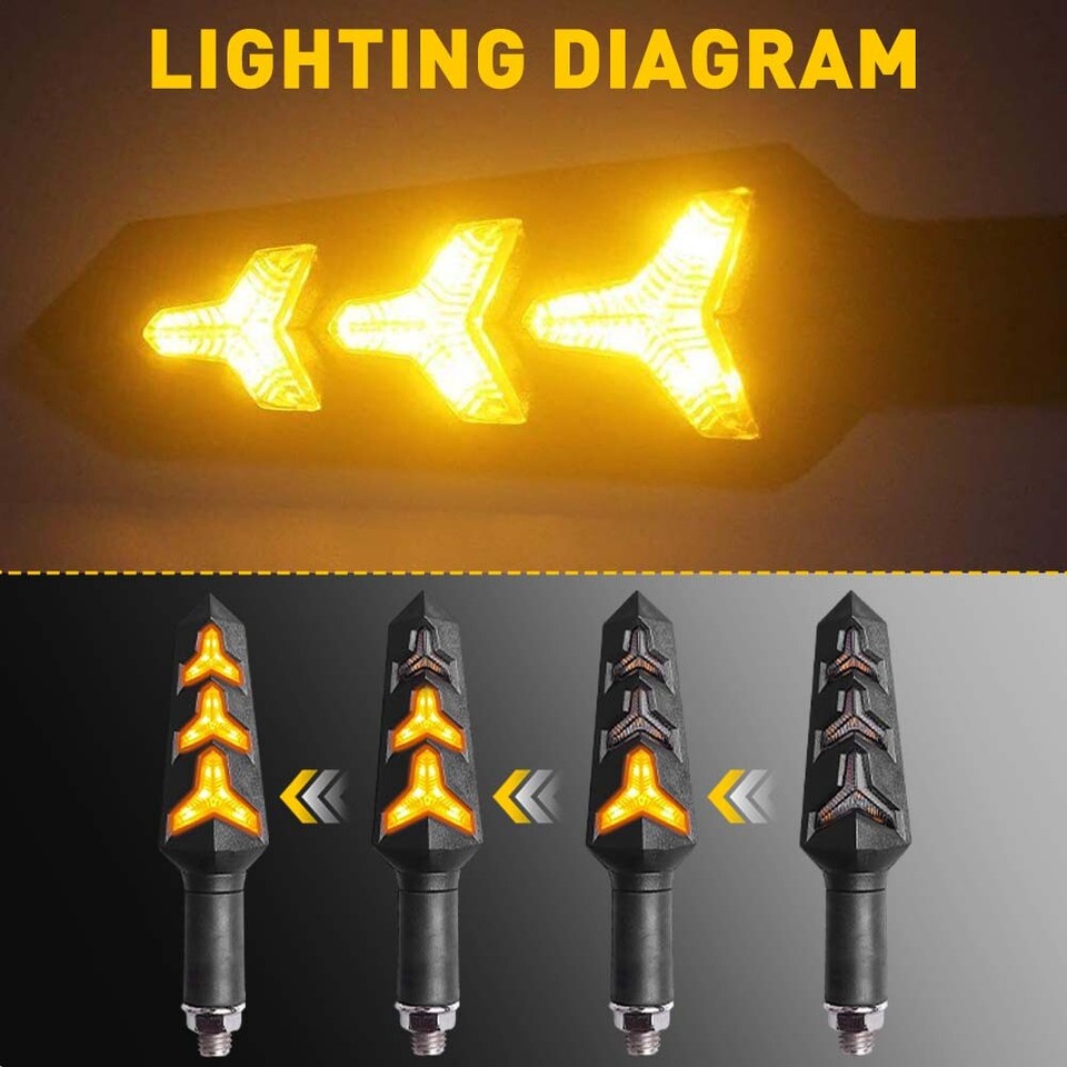 2Pcs Chrome Motorcycle Mini Turn Signal Light Bullet Amber Indicator ...