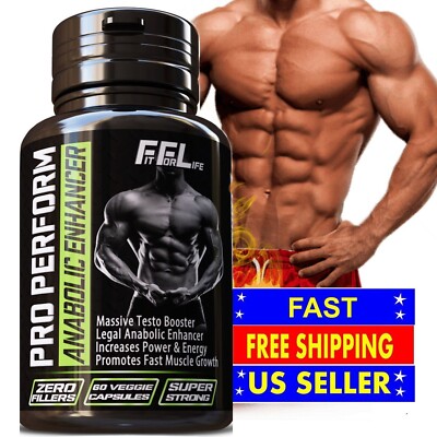BODYBUILDING SUPPLEMENT RIPPED LEAN MUSCLE GROWTH GAIN WORKOUT PILLS 60 ...