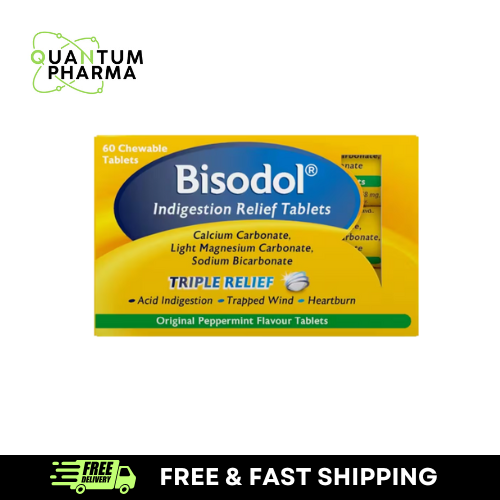 Bisodol Indigestion Relief Tablets Rapid Triple Action For Acid ...