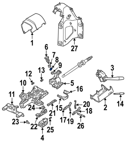 OEM Ford Steering Column Lock Bearing 92-93 Bronco F150/F350 E150/F350 ...