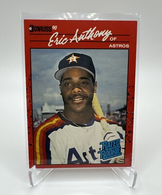 1990 Donruss 34 Eric Anthony Houston Astros Rated Rookie | eBay