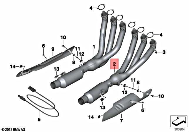 New BMW Genuine A40 K48 K61 9X02 0F53 0F11 Exhaust Manifold Right ...