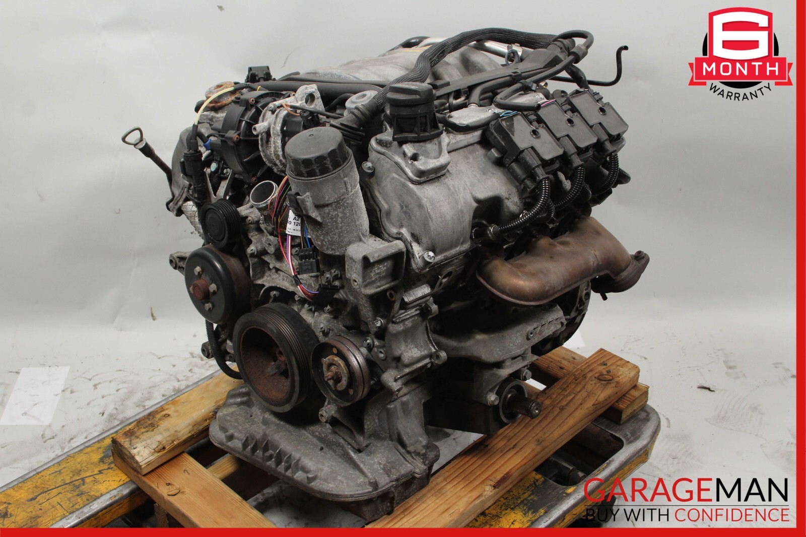 98-02 Mercedes W210 E320 Engine Motor Block Assembly 3.2L V6 M112 160k ...