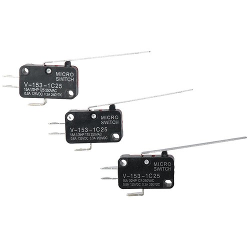 10Pcs 3 Pin Lead Limit Switch V-153-1C25 Limit Switch PCB Terminals | eBay