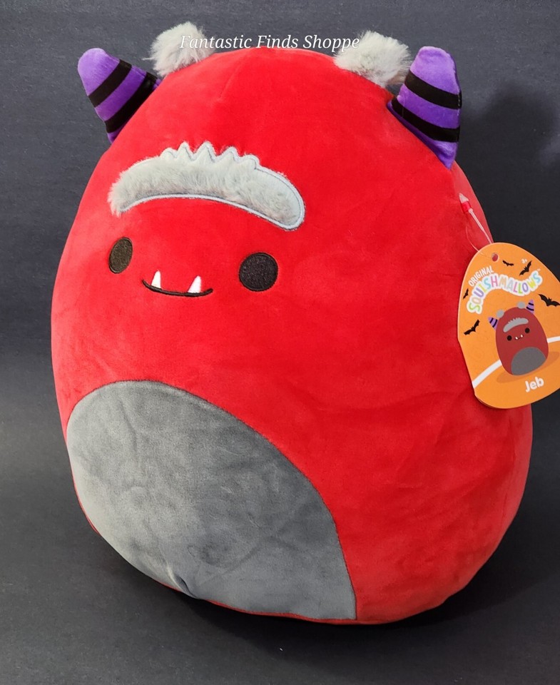 Squishmallows Halloween Squad Jeb the Burgundy Monster 12" NWT ...