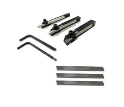 Set of 3 Small Mini Parting Tool Holder Cut off Tool HSS Blade Unimat ...