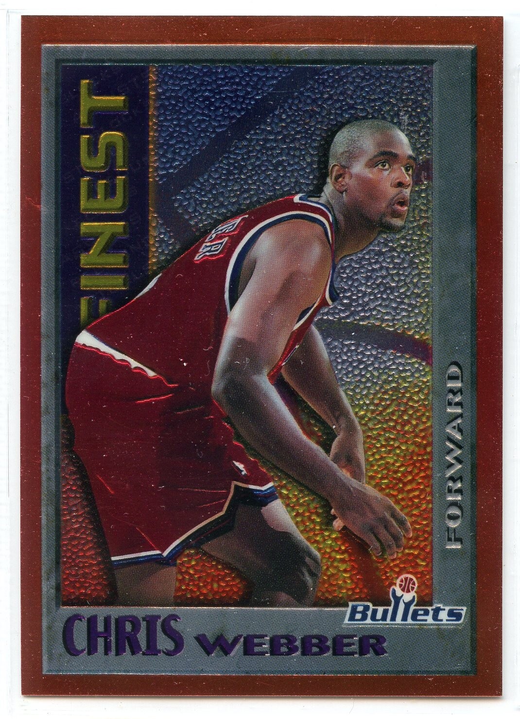 1995-96 Topps Basketball Mystery Finest - #8 - Chris Webber ...