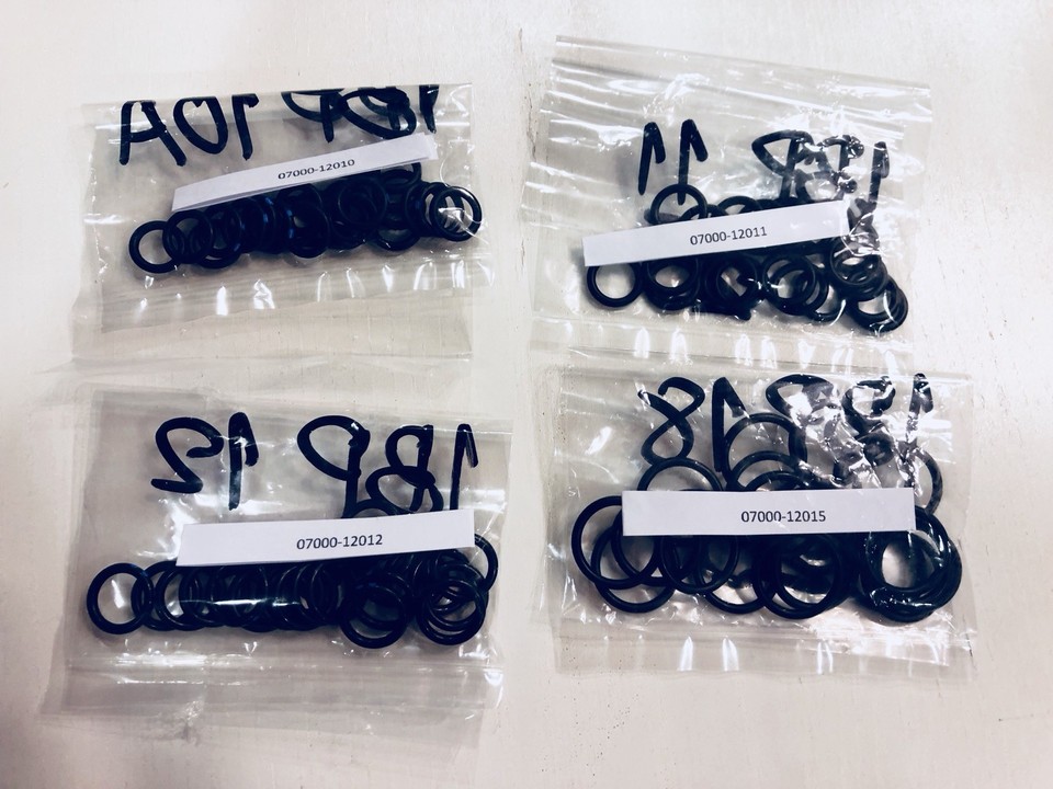 OEM Komatsu O-Ring Kit 07000-1 Series (19 Sizes, 380 Pieces) Replaces ...