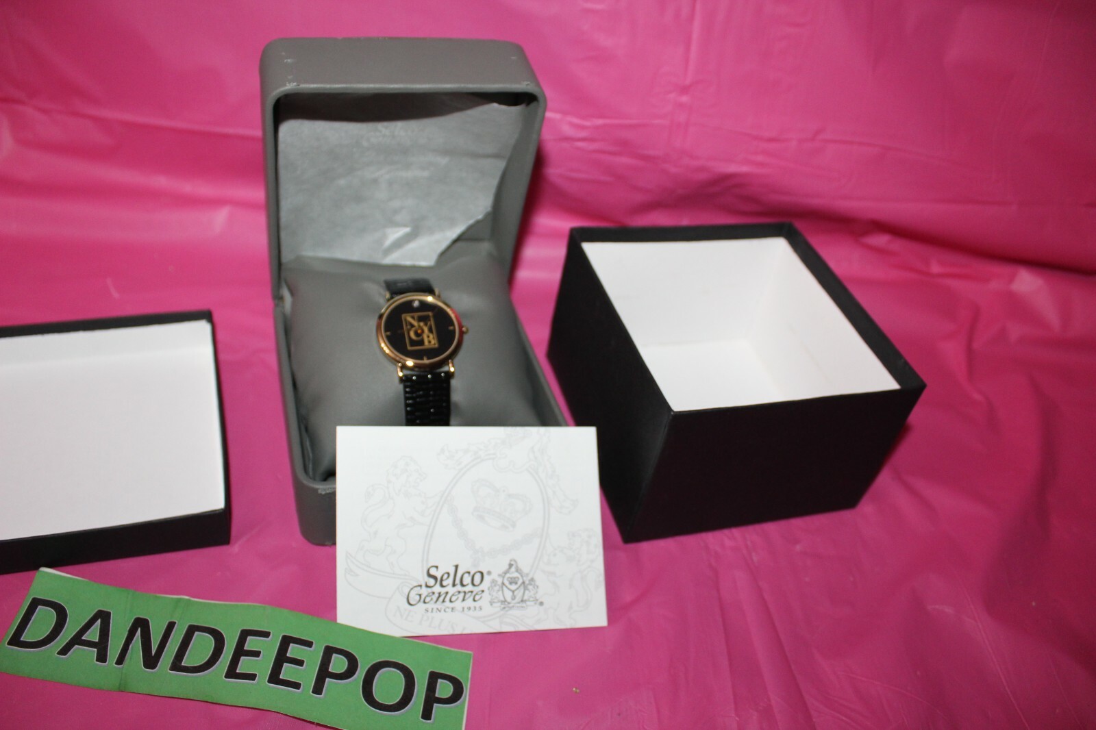 Selco Geneve Men's Watch NYCB Branded 3ATM WR Stainless With Box | eBay